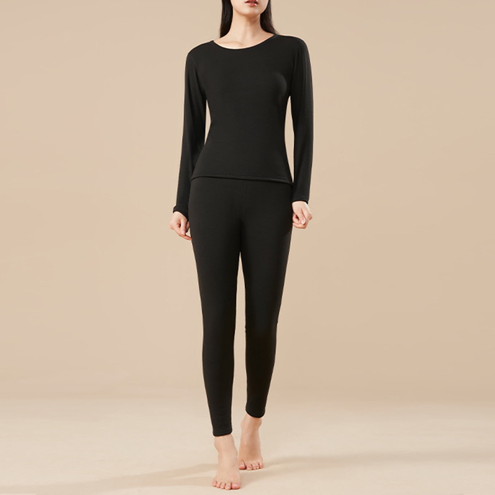 Abomasnow Women's Thermal Underwear Long Johns with Fleece Lined Base ...