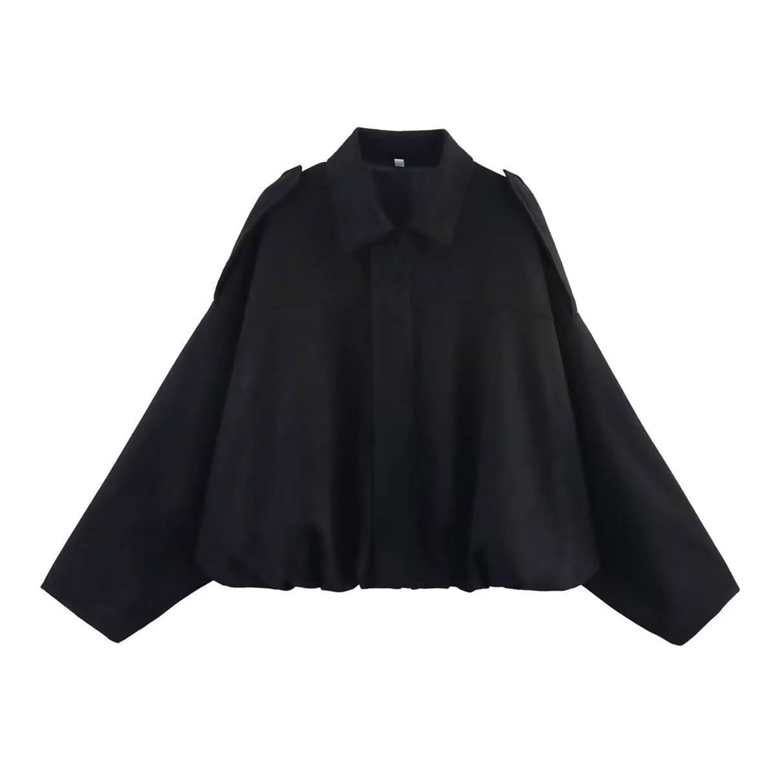 Abomasnow Womens Faux Suede Bomber Jacket Casual Lapel Cropped Coat ...