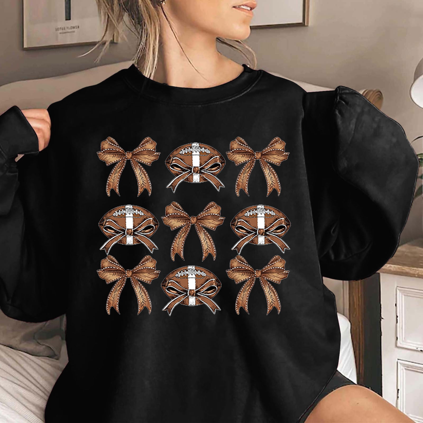 Abomasnow Womens Oversized Sweatshirts 2024 Fall Outfit Loose Fit Crew ...
