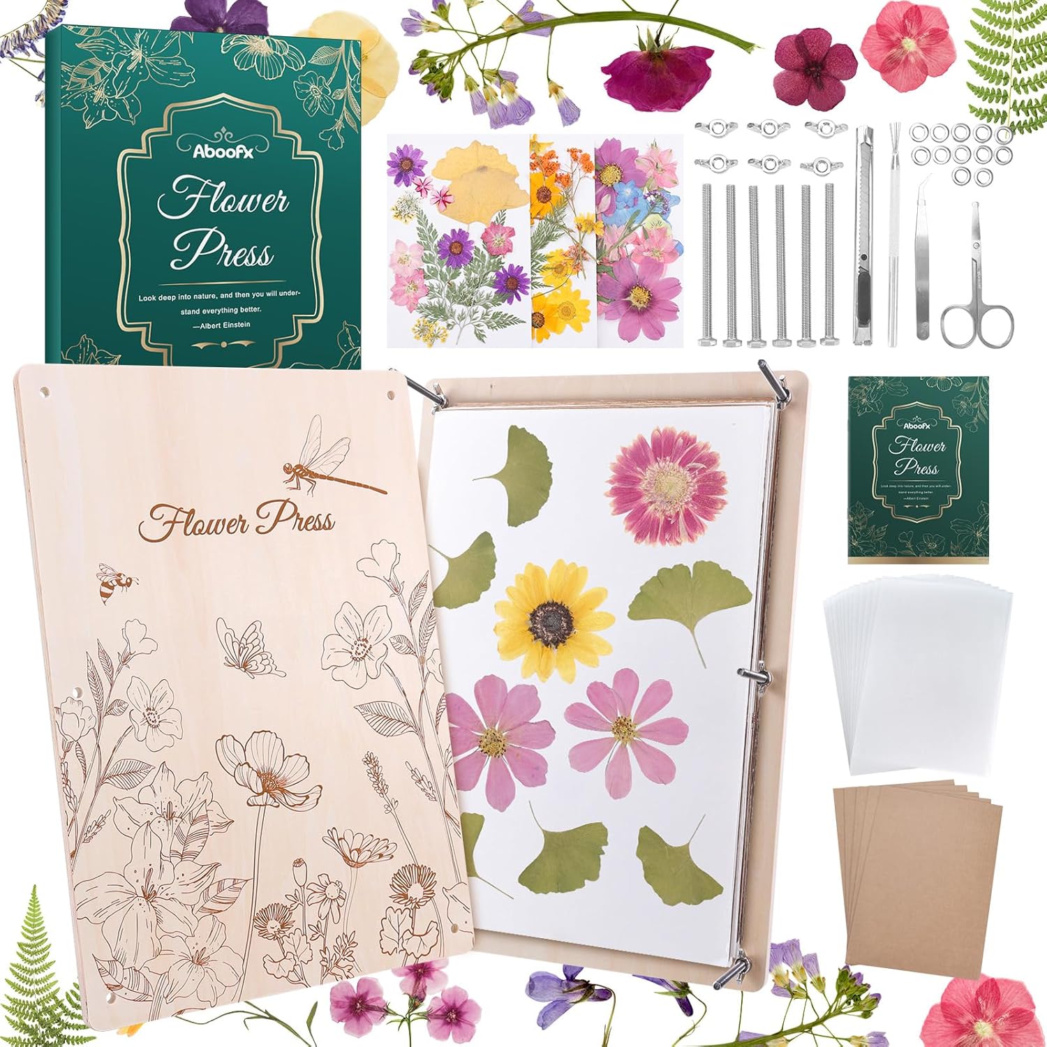 Aboofx Flower Press Kit, Craft Kits 17
