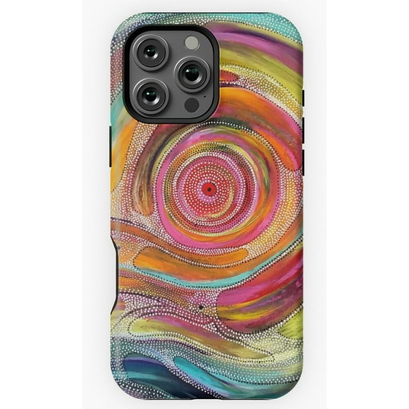 Aboriginal Art Abstract Indigenous Dot Circle iPhone 11–16 Pro Max ...