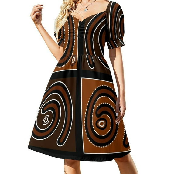 Aboriginal Art Inspiration Sleeveless Dress women's evening dress 2024 ...