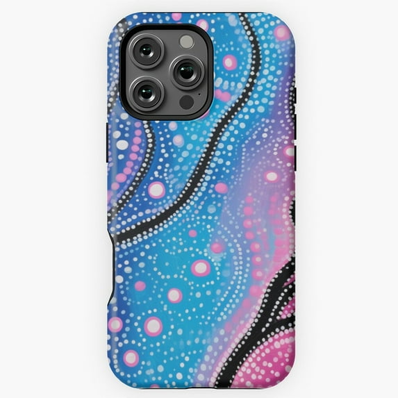 Aboriginal Art Print Fun Pop Art iPhone Case 17 through 11 Pro Max ...