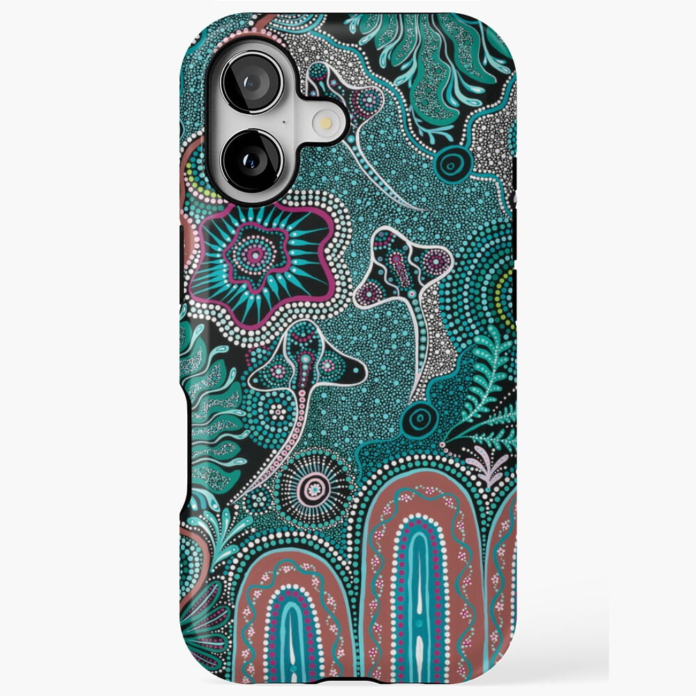 Aboriginal Art Print Indigenous Pattern Design for iPhone 17 to 11 Pro ...