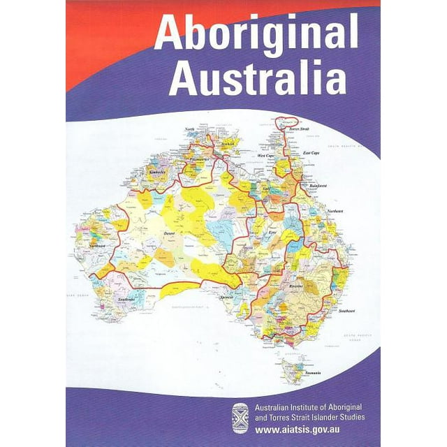 Aboriginal Australia Map Large Folded Sheet Map Folded