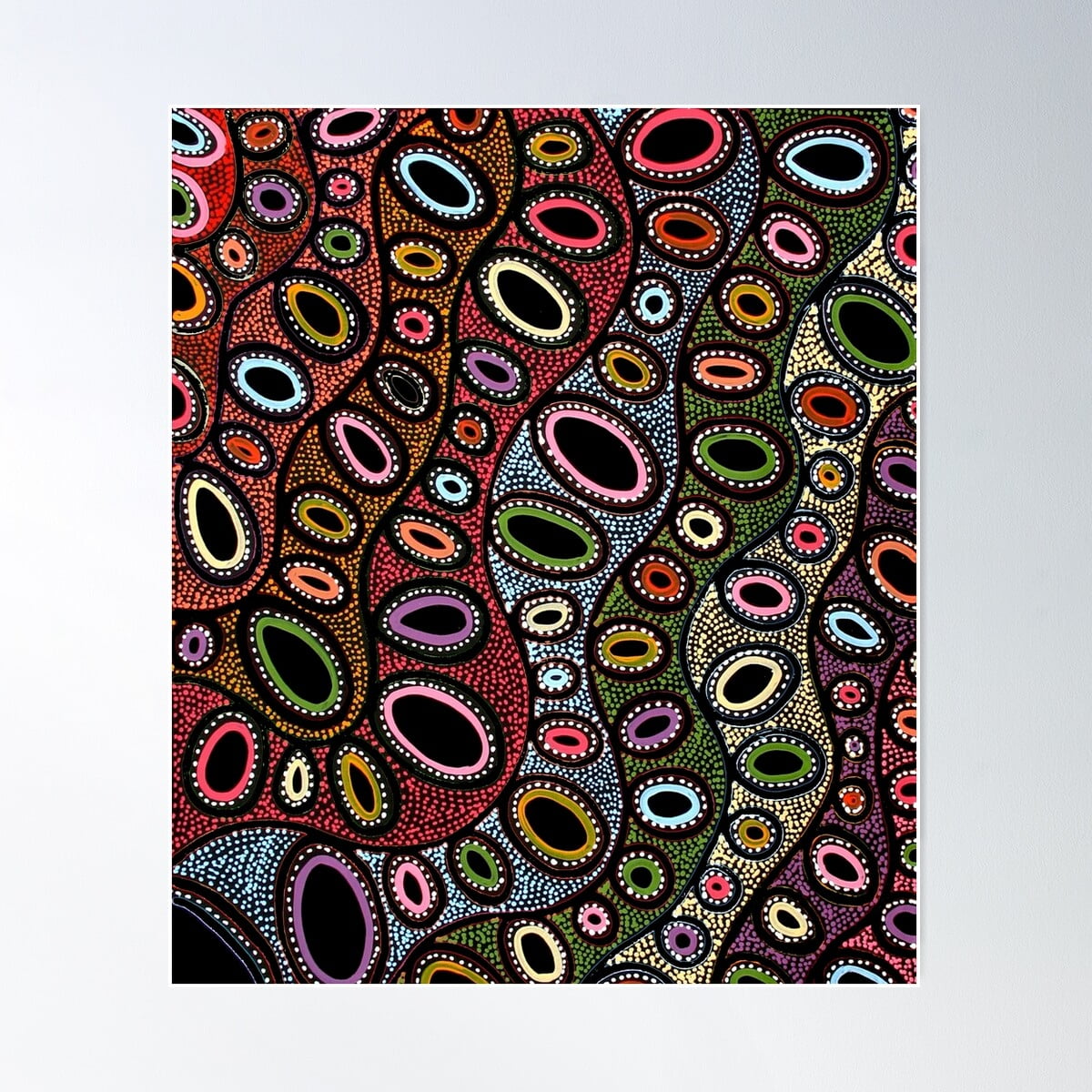 Aboriginal Australian Dot Painting Aboriginal Art Poster Wall Art ...