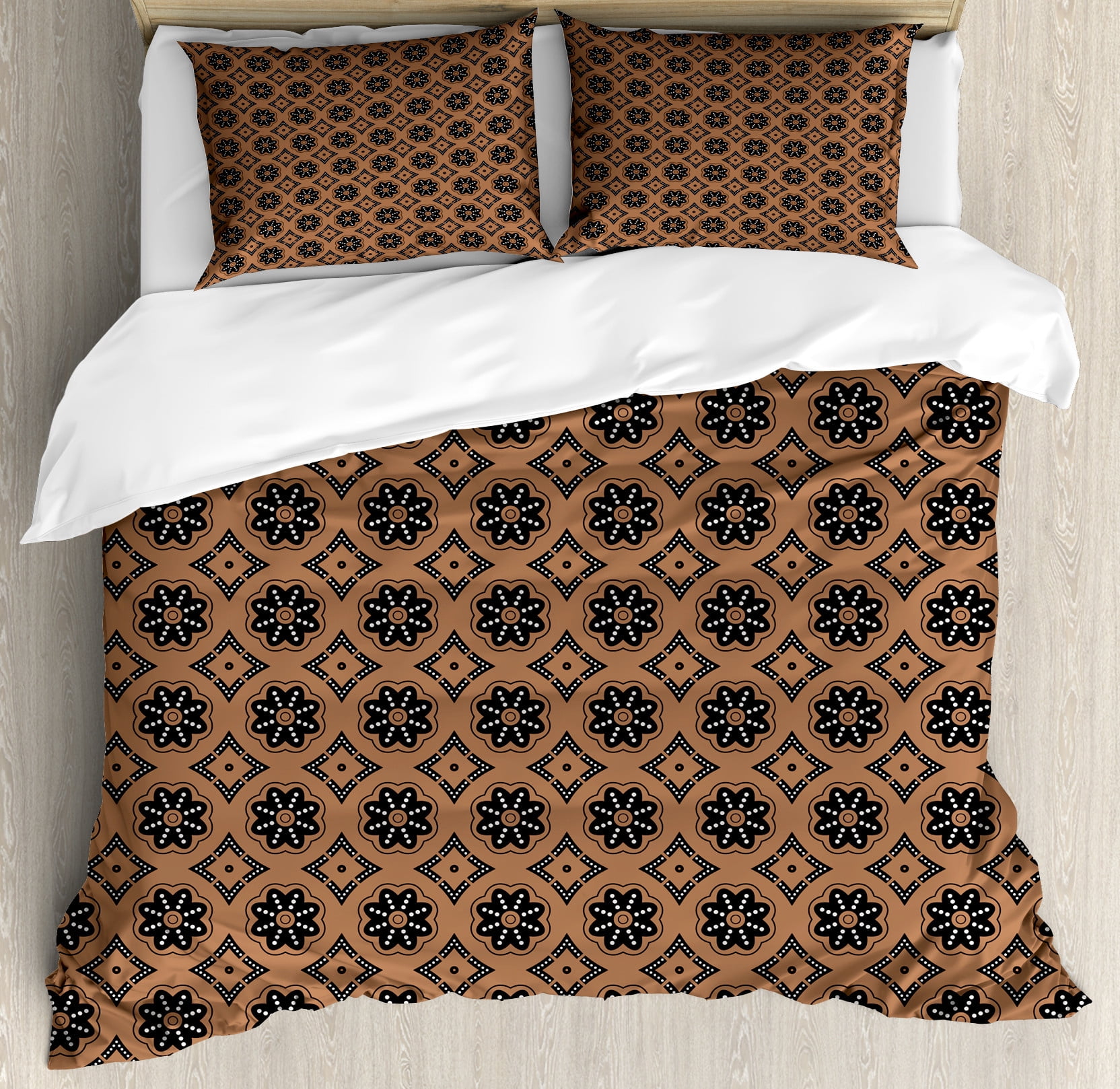 Aboriginal Duvet Cover Set, Traditional Inspired Pattern with Geometric ...