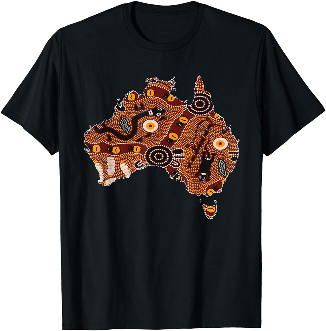 Aboriginal Flag Australia Souvenir Proud Native Aussie Gifts T-Shirt ...
