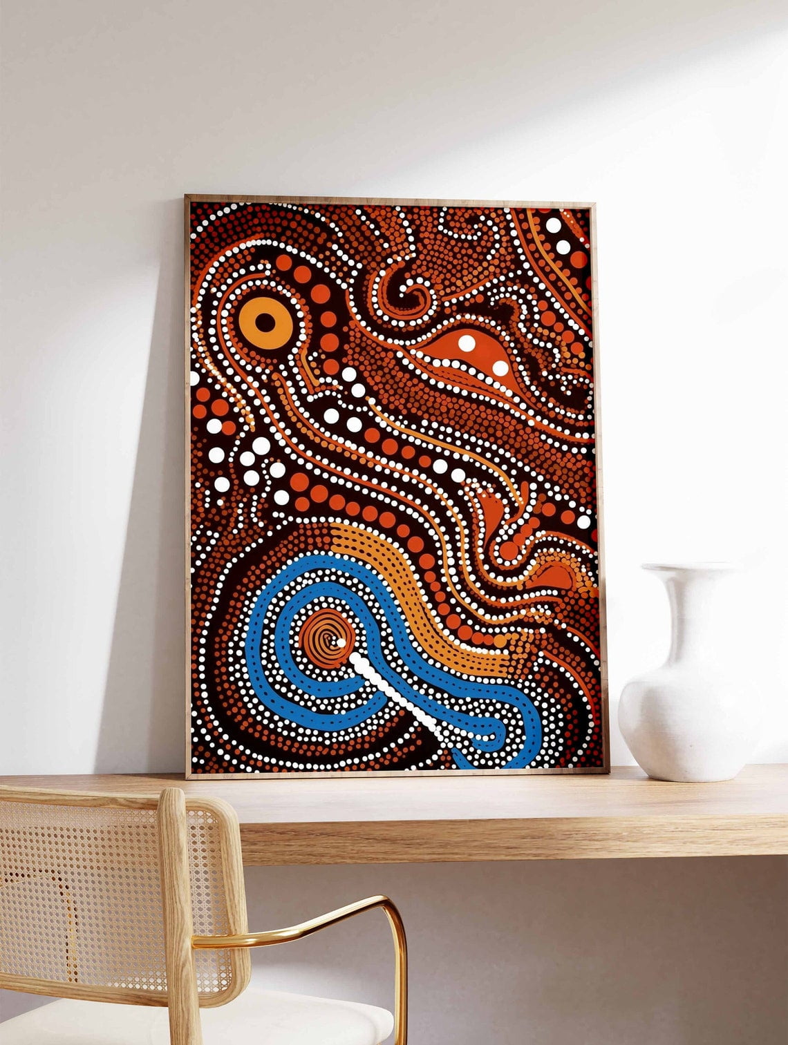 Aboriginal Print, Cultural Wall Art, Indigenous Poster, Tribal Decor ...