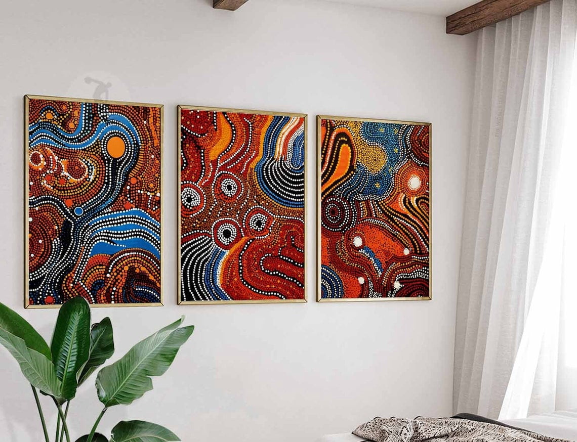 Aboriginal Prints Indigenous Aboriginal Decor Australian Travel ...