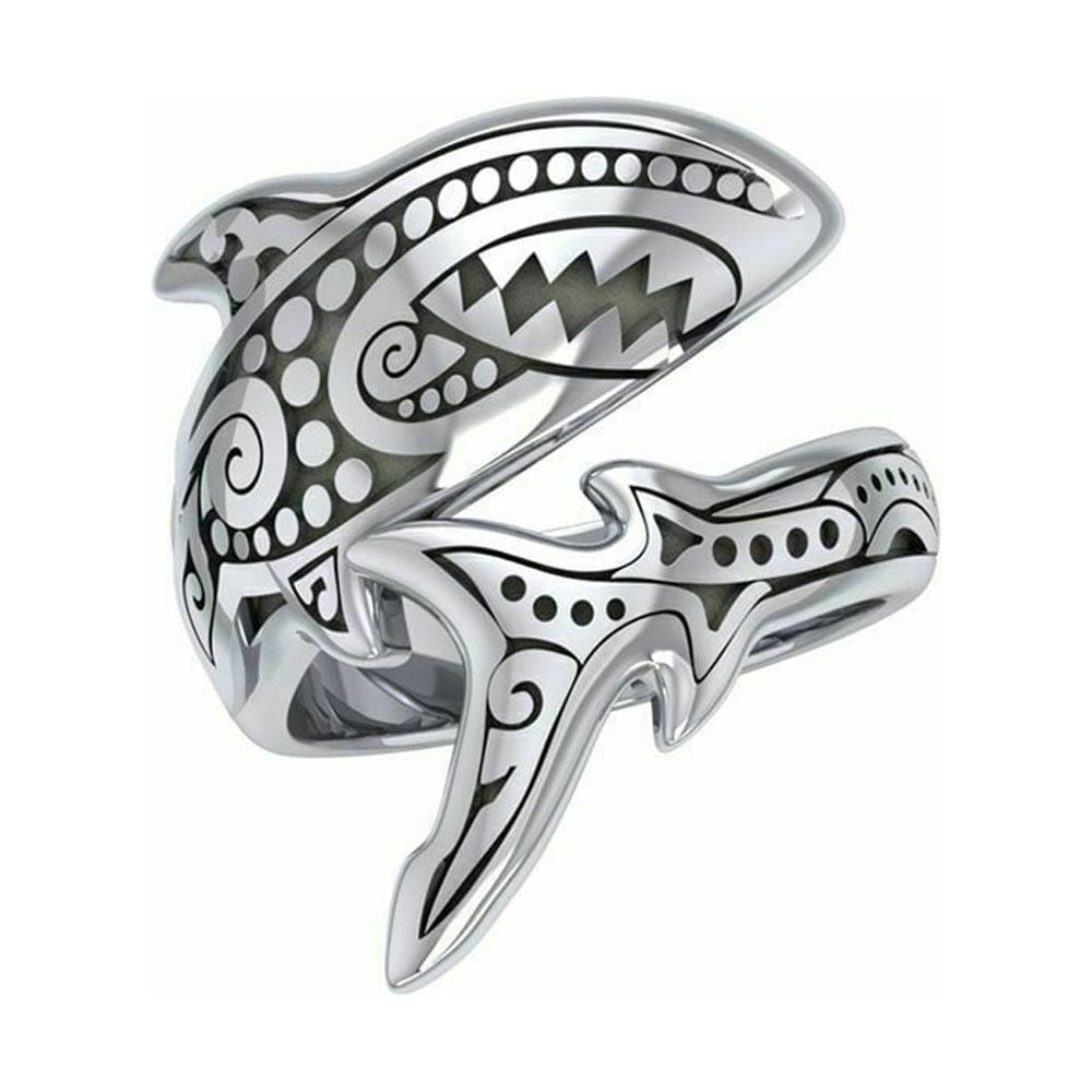 Aboriginal Shark Spoon Ring .925 Sterling Silver Peter Stone Beach ...