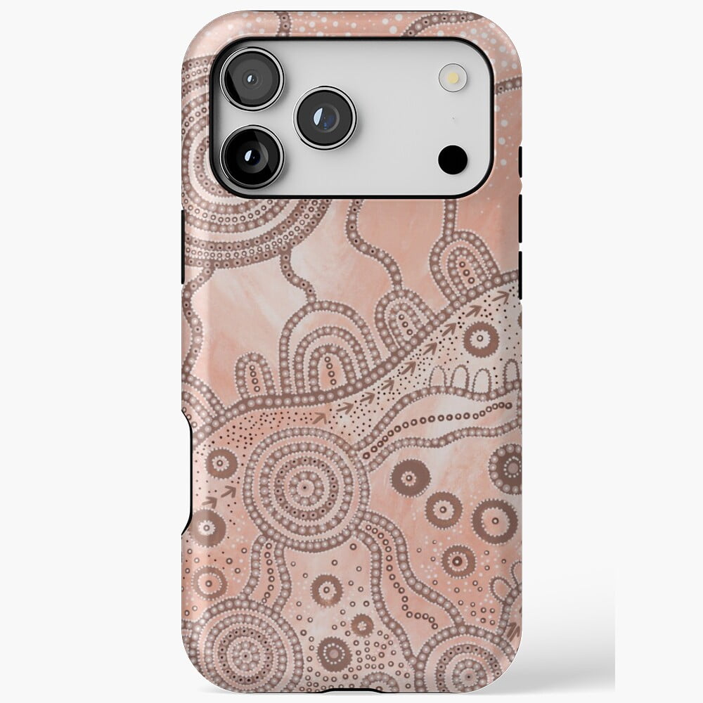 Aboriginal Tribal Art Dot Cover for iPhone 11 12 13 14 15 16 17 Pro Max ...