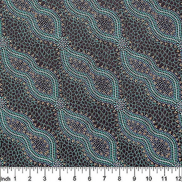 Aboriginal fabric Bush Spinifex Green Cotton Fabric Cotton Fabric M & S ...