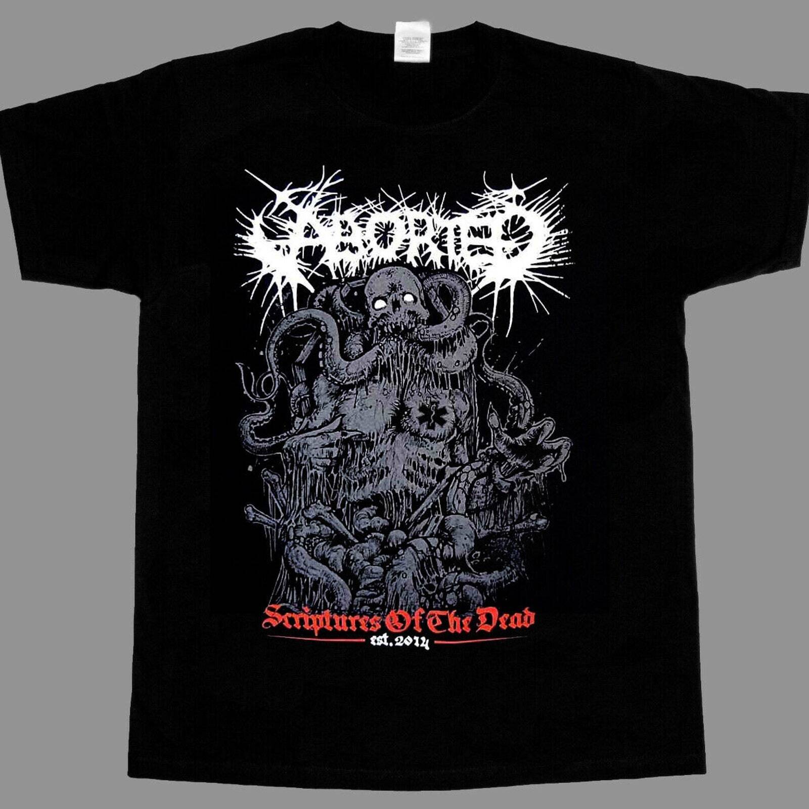Aborted T Shirt Scriptures Of The Dead Belgian Metal Music Tee ...