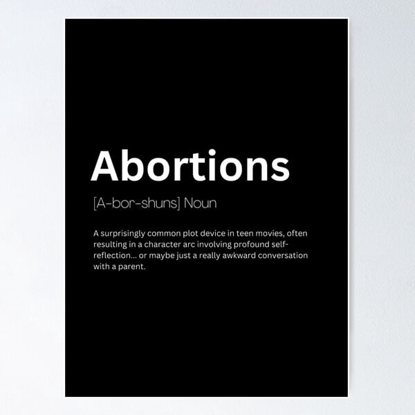 Abortions Dictionary Definition Poster Wall Art, Modern Wall Decor For ...