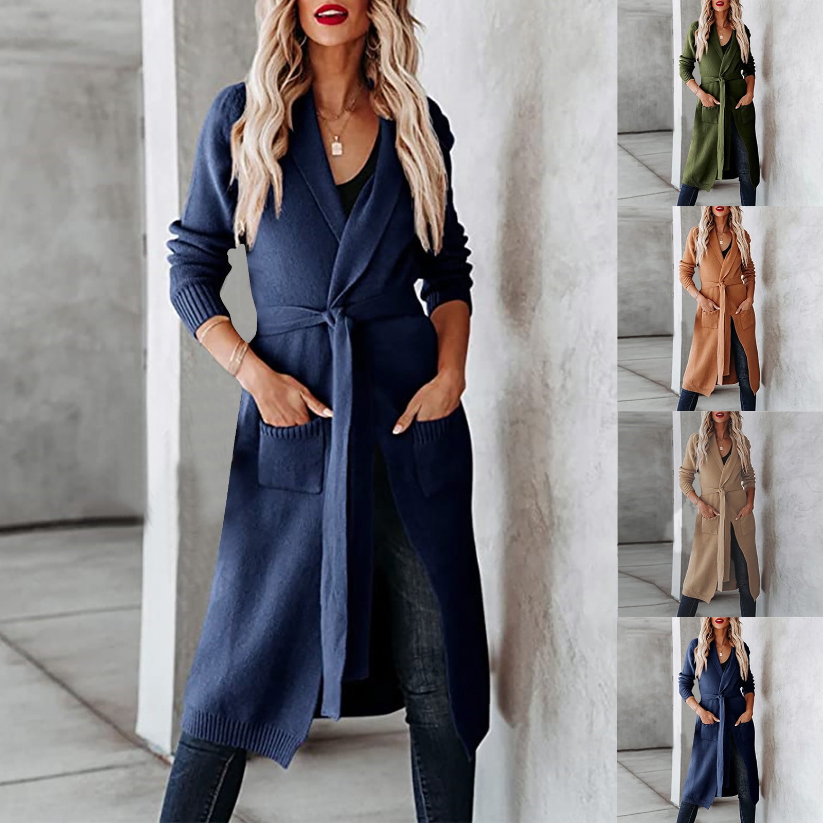 Aboser Dressy Casual Cardigan Sweaters for Women Fall Open Front Robe ...