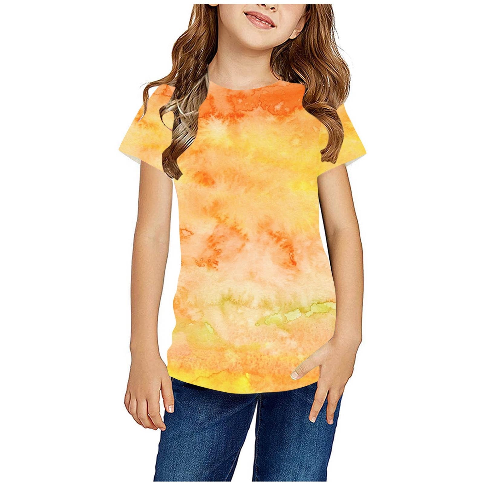 Aboser Girls Fashion Graphic T Shirts Sizes 4-16 Children Kids Summer ...