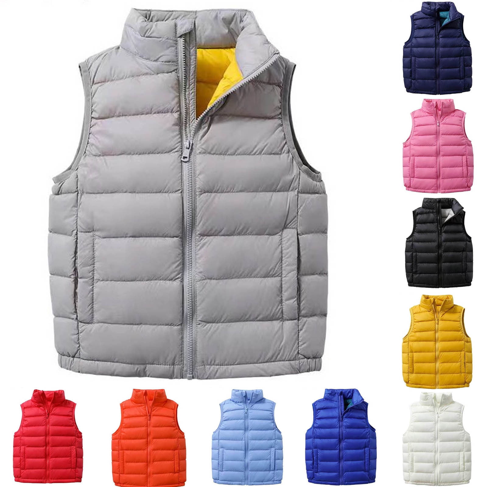 Aboser Kids Puffer Down Vest for Boys Girls Lightweight Sleeveless ...