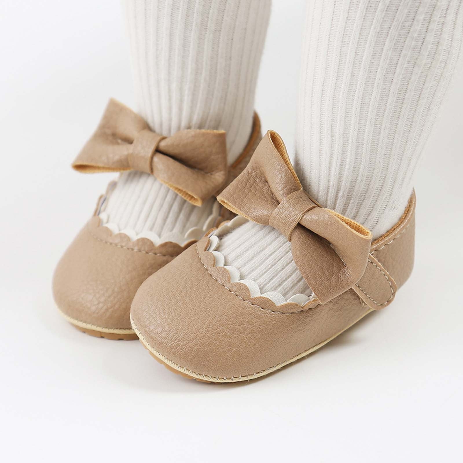 Aboser Newborn Infant Girls Mary Jane Flats Baby Girl First Walking ...