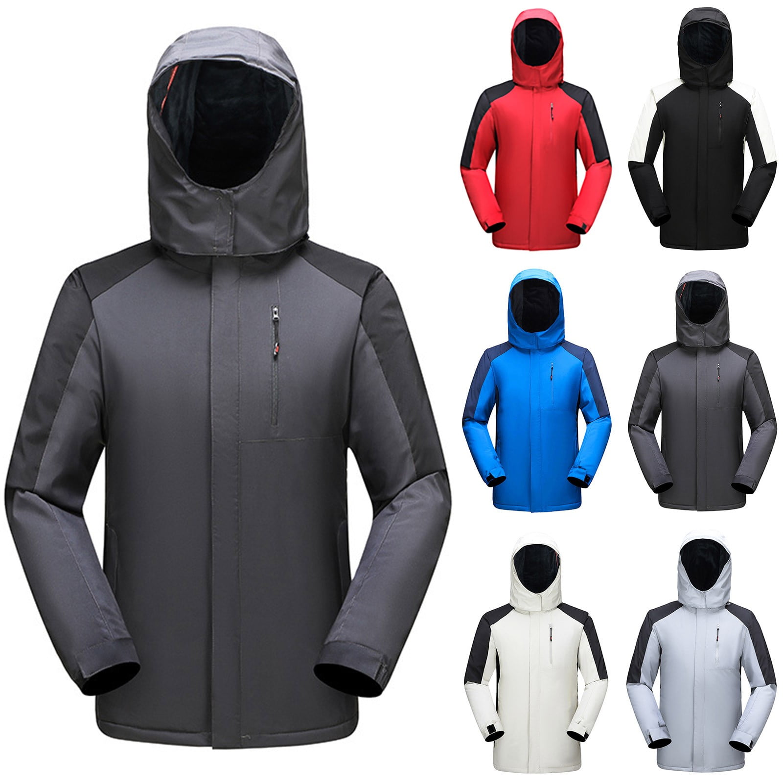 Aboser Plus Size Snow Jackets for Women Waterproof 3 in 1 Ski Coat ...