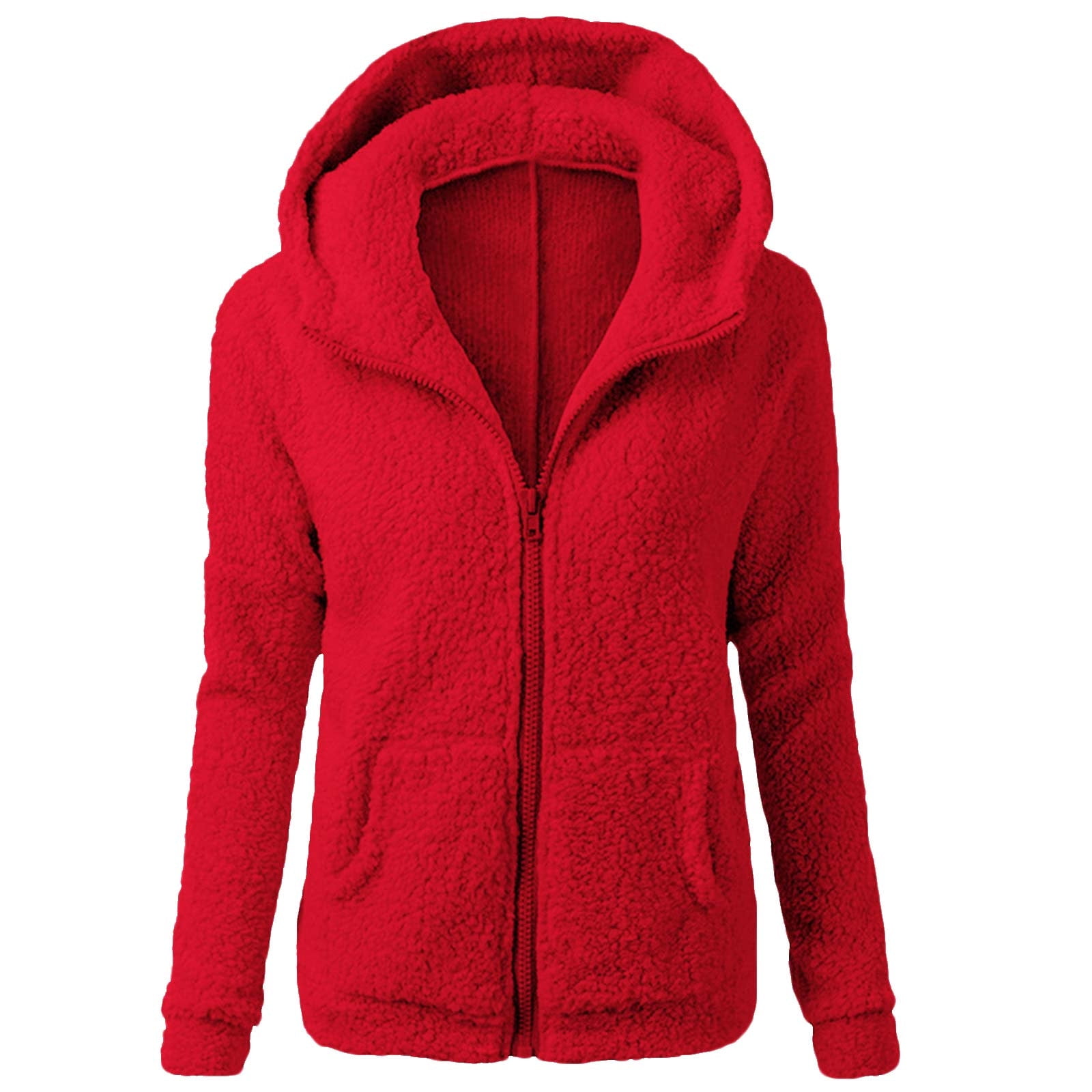 Aboser Polar Fleece Jackets For Women Soft Fuzzy Sherpa Coat Slim Fit