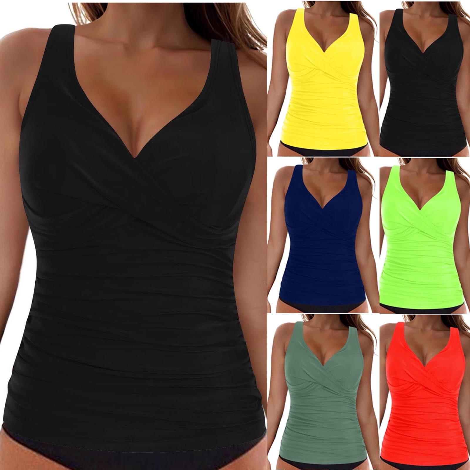 Aboser Push Up Swimsuits for Women Tummy Control Two Piece Bathing Suit ...