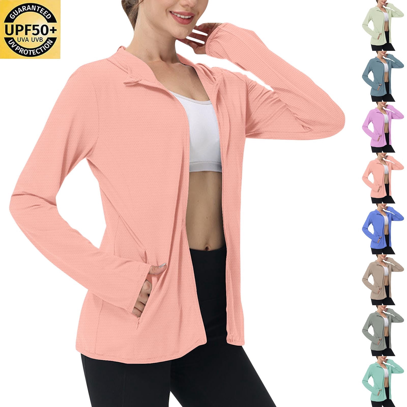 Aboser UPF 50+ Sun Shirts for Women UV Protection Hoodie Jacket ...