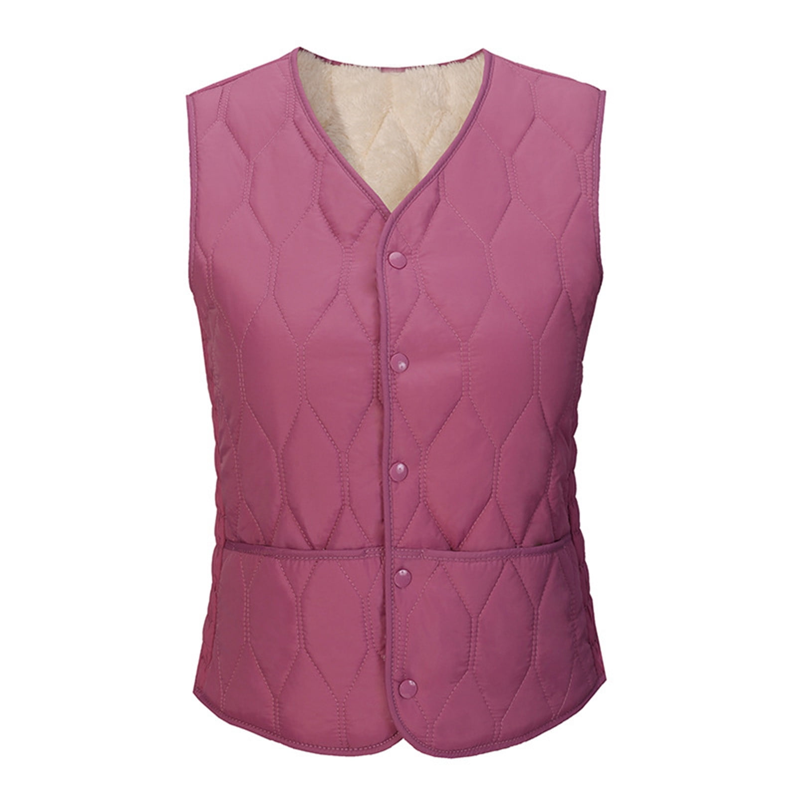 Aboser Women Fleece Sherpa Vest Plus Size Faux Shearling Vests Slim Fit ...