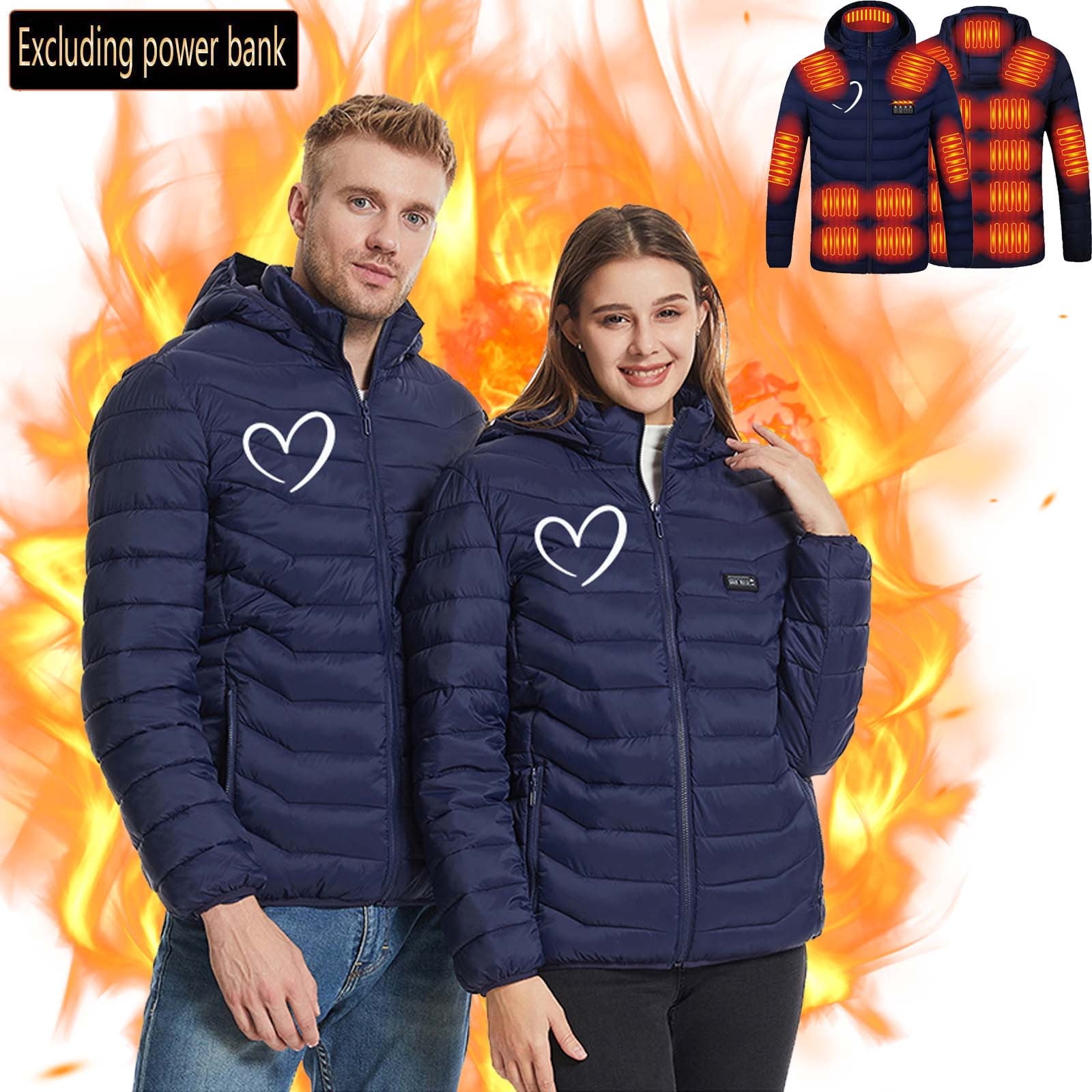 Aboser Women Men Heated Jacket Plus Size Lightweight Heating Coat ...