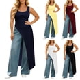 Aboser Women's Asymmetrical Long Tank Tops Plus Size Sleeveless Shirts ...