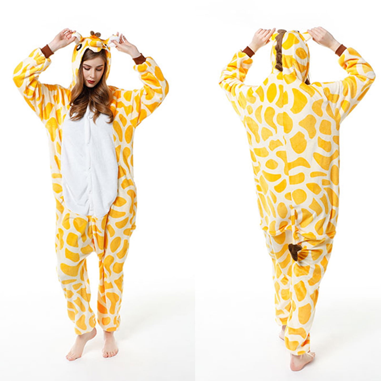 Aboser Women's Fuzzy Animal Costume Pajamas 2024 Cute Cartoon Fleece ...