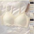 Aboser Women's Seamless Ice Silk Bras Comfortable No Underwire Bralette ...