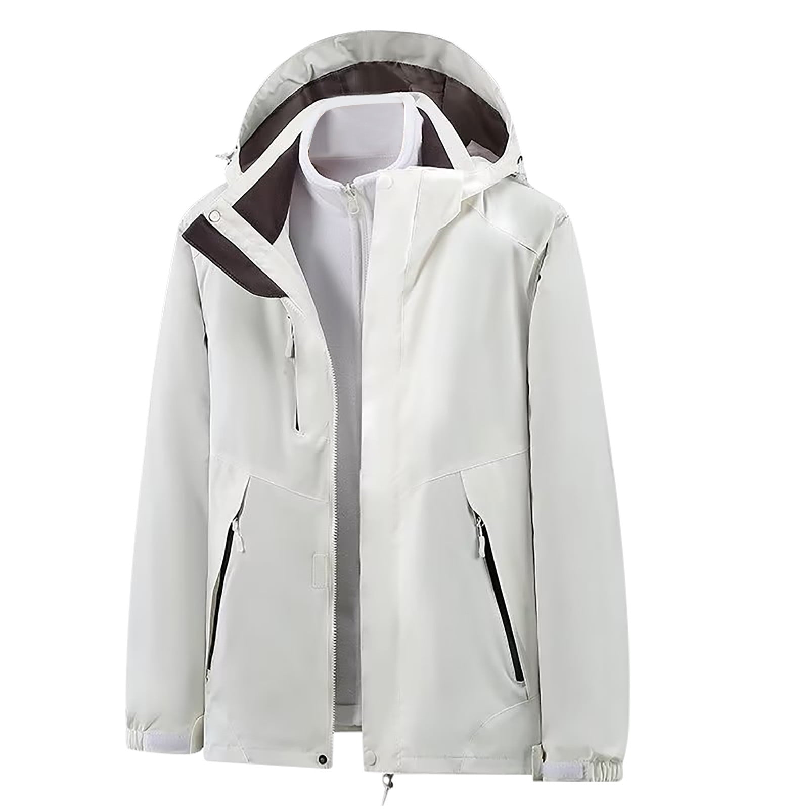 Aboser Womens Winter Fleece Snow Coats 3 In 1 Waterproof Rain Jacket