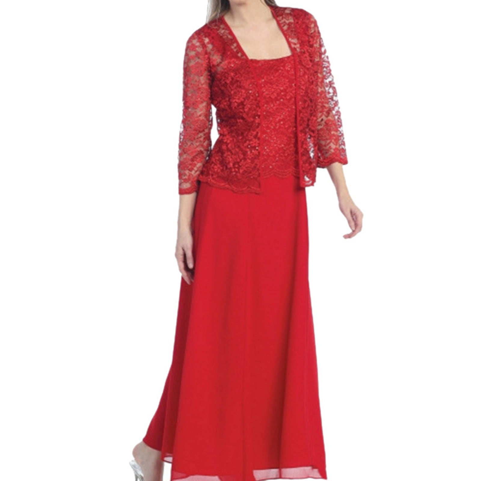 Aboser Womens 2 Piece Dress Outfits for Wedding Guest Prom Dresses ...