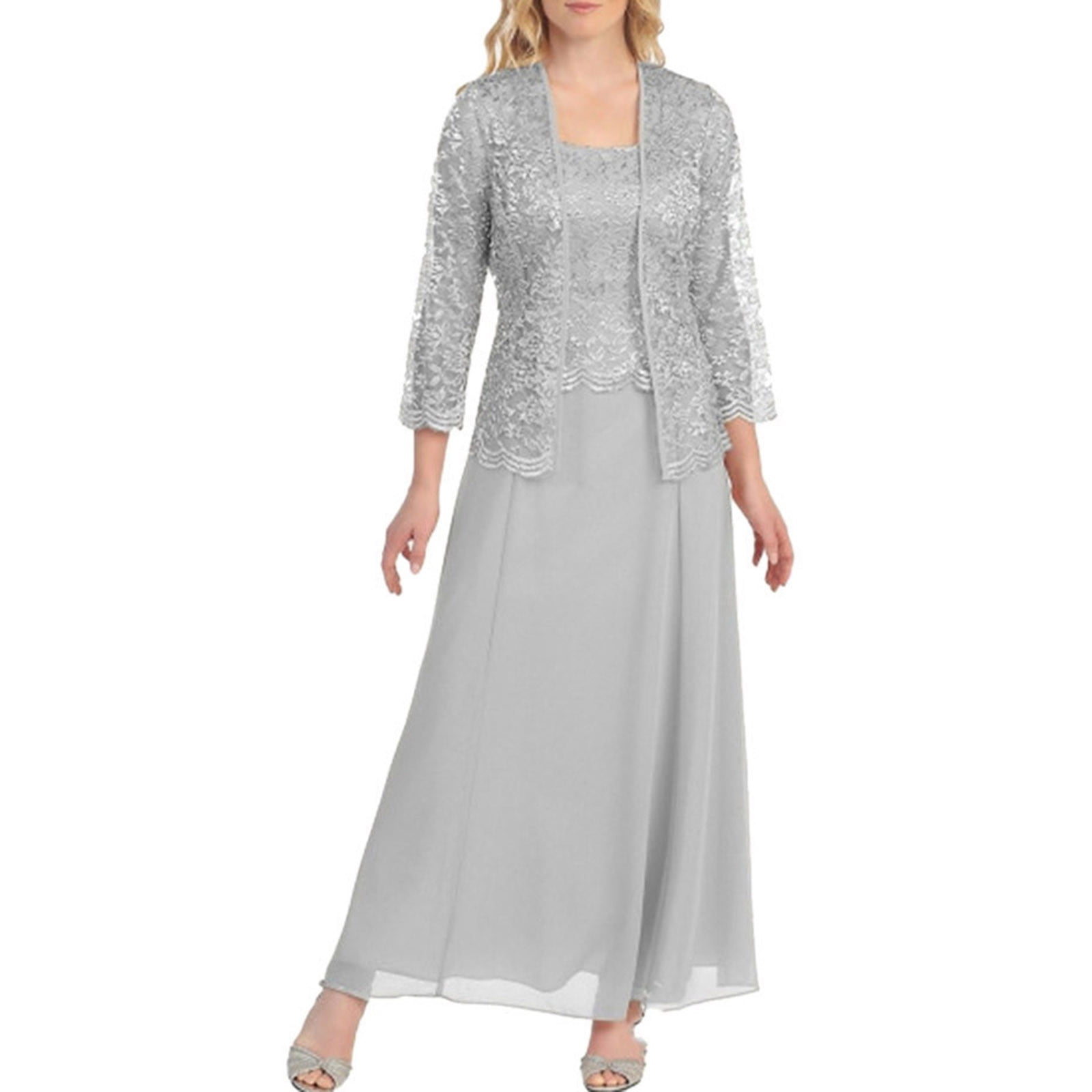 Aboser Womens 2 Piece Dress Outfits for Wedding Guest Prom Dresses ...