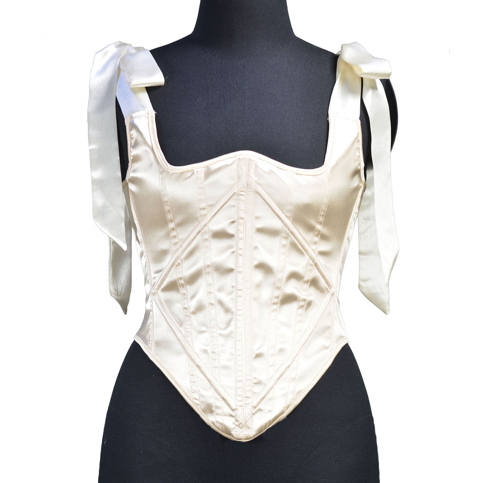 Aboser Womens Bustier Tops Lace Up Corset Solid Adjustable Strap Waist ...