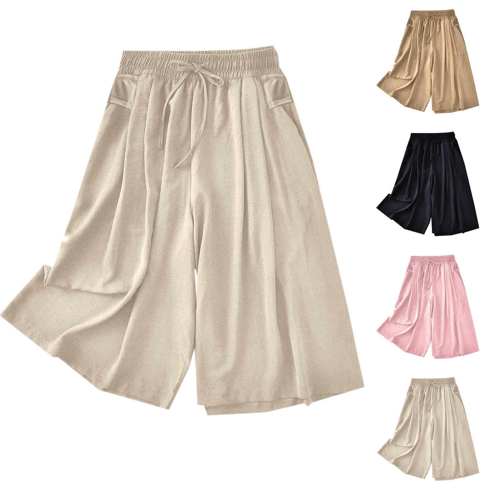 Aboser Womens Capri Palazzo Pants Ultra Soft Modal Lounge Pants ...