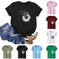 Aboser Womens Summer T Shirt Cute Floral Graphic Tees Cozy Soft Short ...