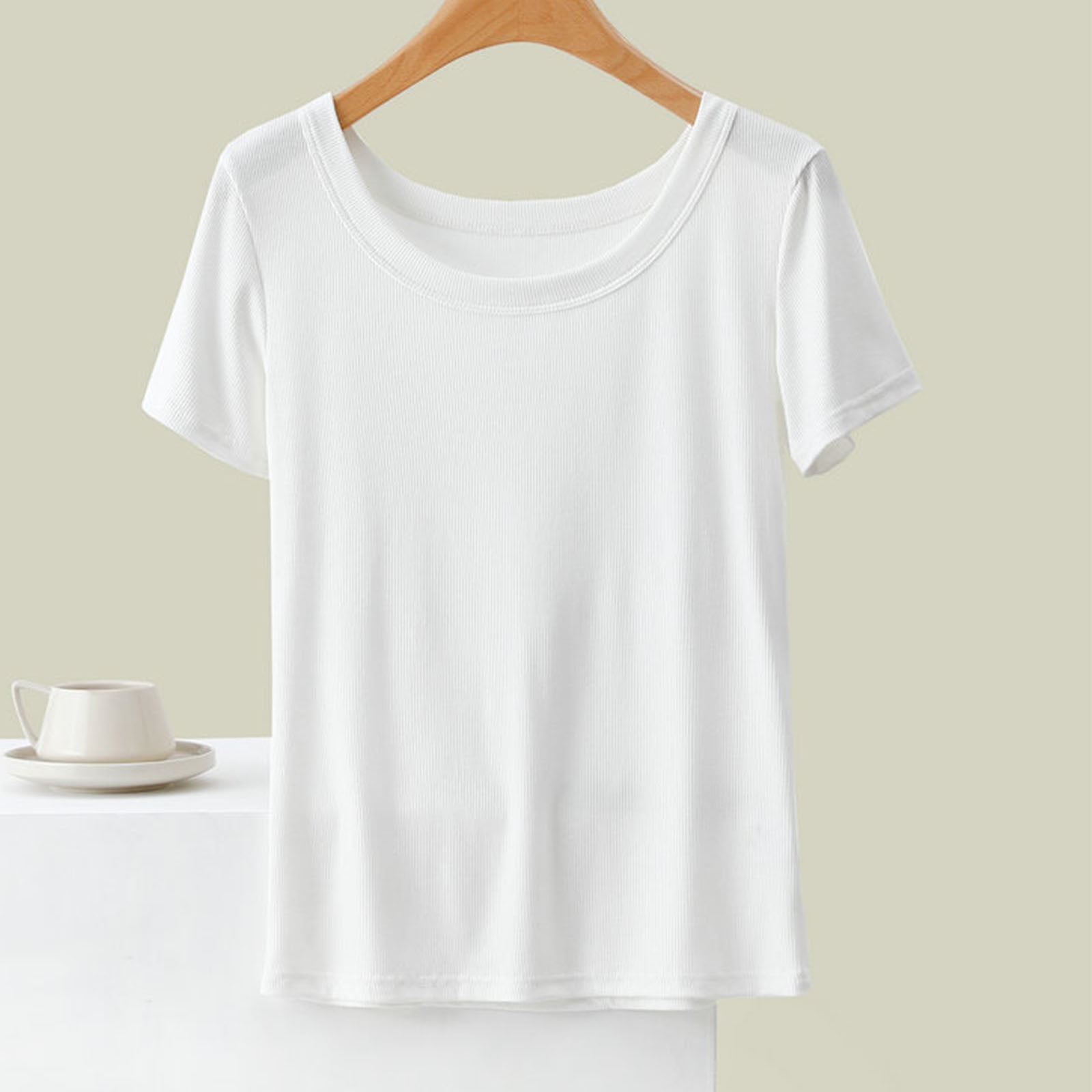 Aboser Womens Ultra Soft Modal T Shirt Cozy Short Sleeve Basic Tees ...