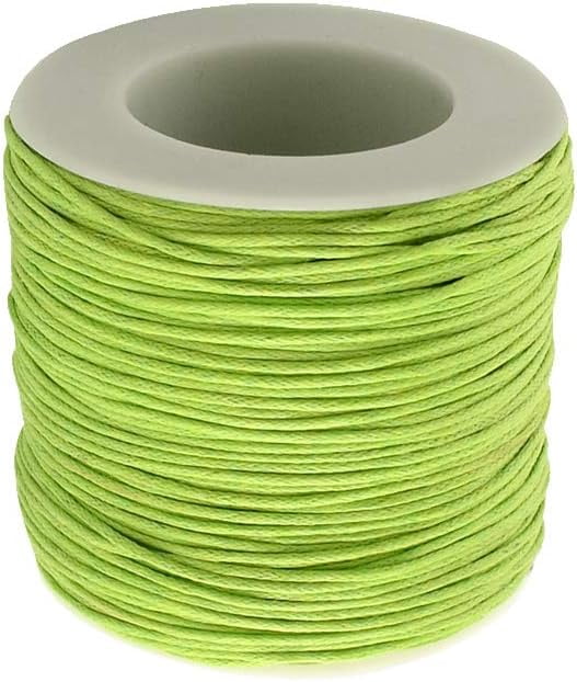 About 100 Yards Round Waxed Cotton Cord 1mm Macrame Craft DIY Thread ...