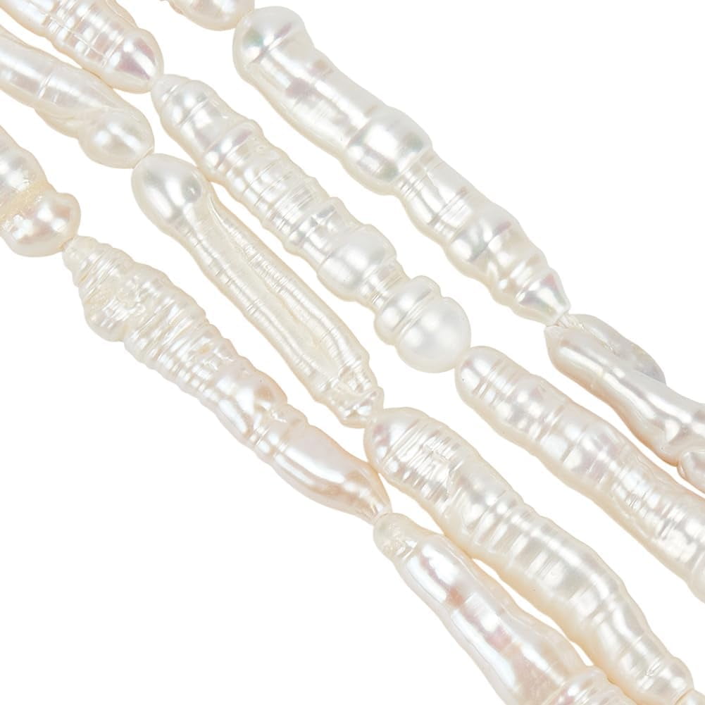 About 14Pcs Natural Pearl Beads Irregular Natural Freshwater Cultured ...