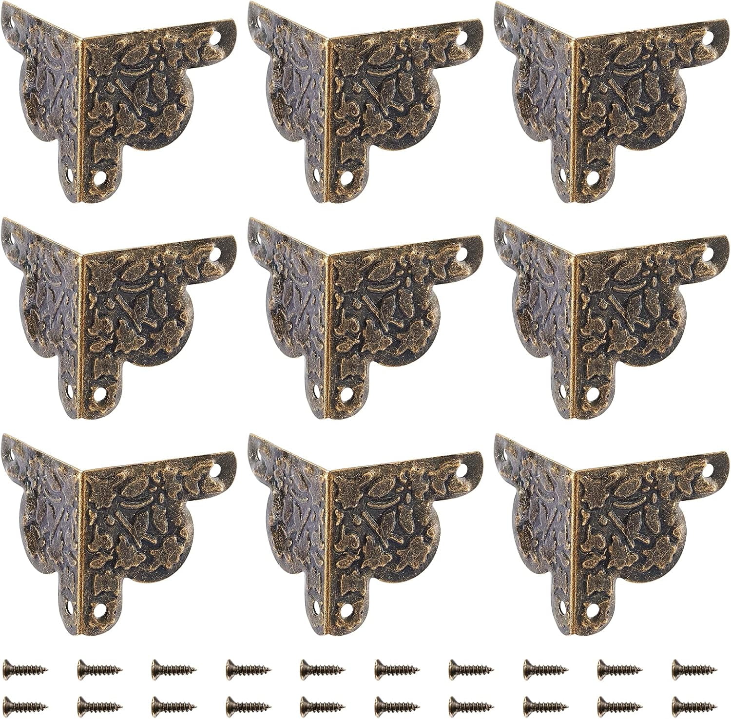 About 50sets 30x42x21mm Antique Bronze Iron Box Corner Protectors ...