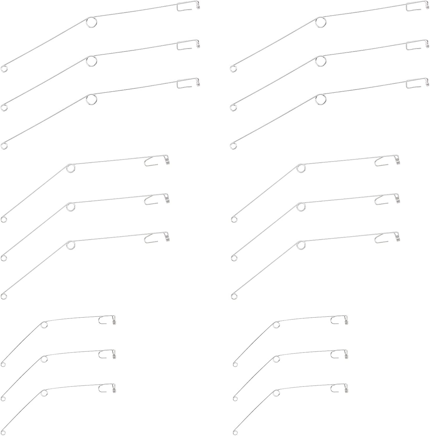 About 60pcs 3 Sizes Spinnerbait Wire Stainless Steel Fishing Spinner ...