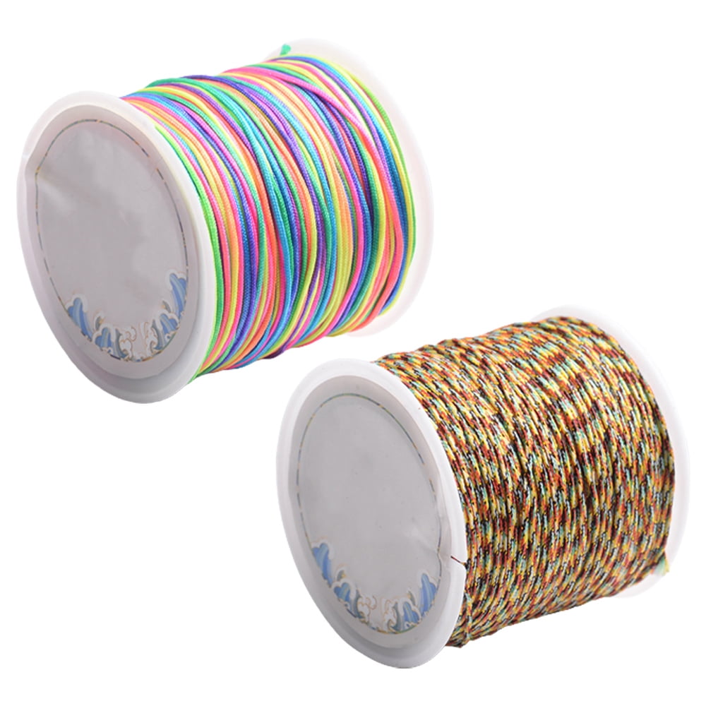 About 90M/Roll 0.8Mm Nylon Thread Bracelet Cord Beading Thread Braided ...