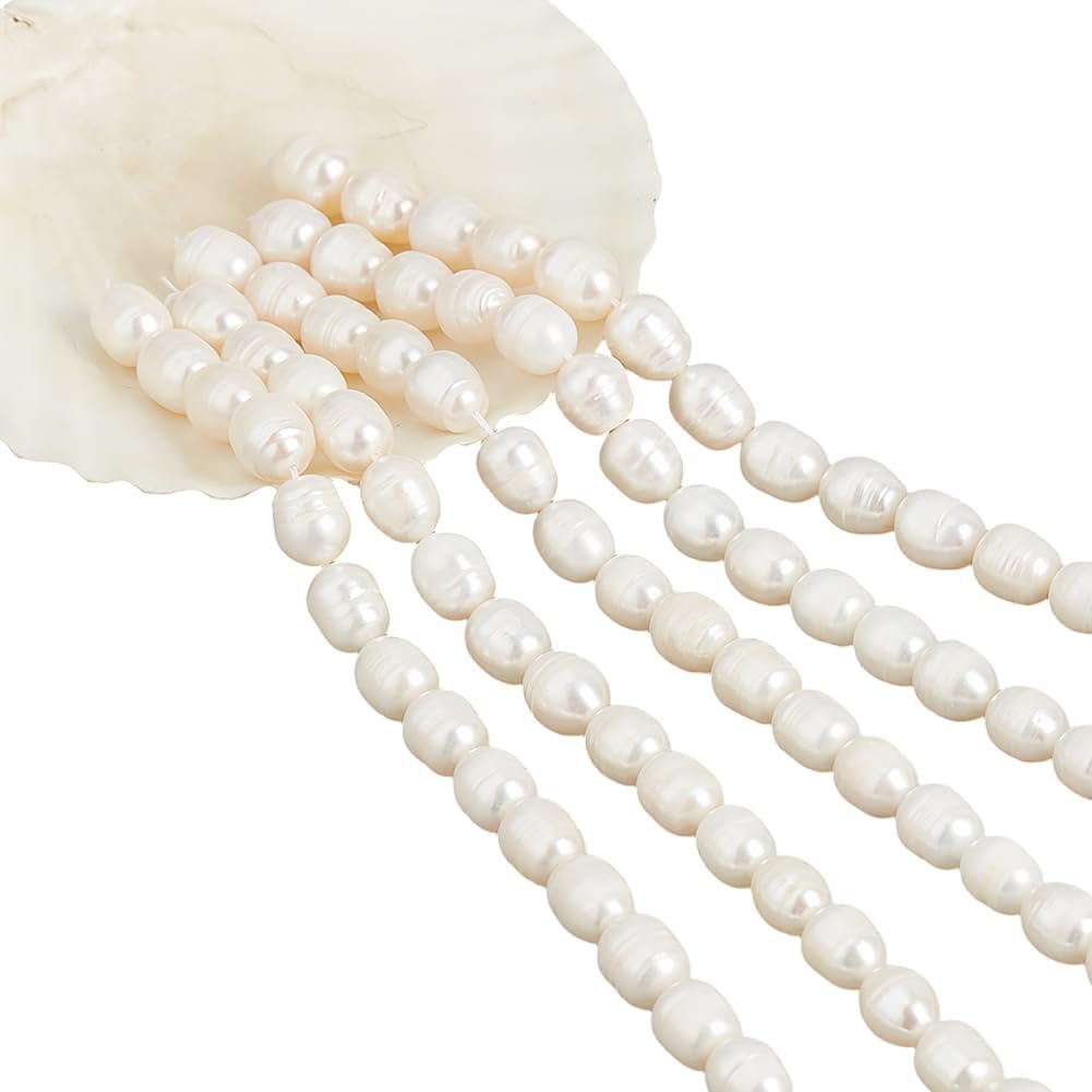 About 95 Pcs Natural Cultured Freshwater Pearls 9-10mm Freshwater ...