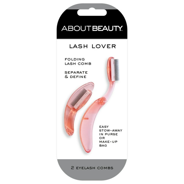 About Beauty Lash Lover Folding Eyelash Comb, 2 Count - Walmart.com