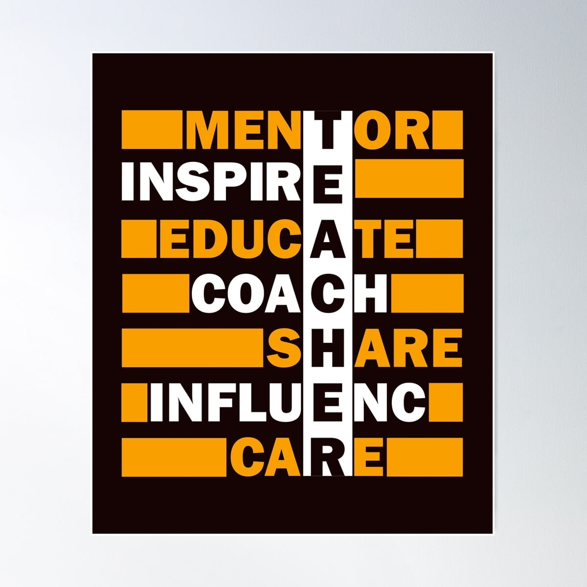 About Teacher Graphic Poster Wall Art Bedroom Wall Art Home Decor ...