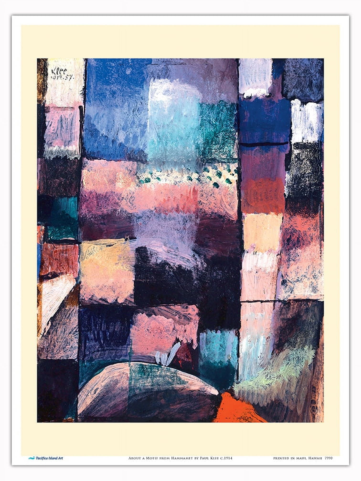 About a Motif from Hammamet - From an Original Color Abstract Art ...
