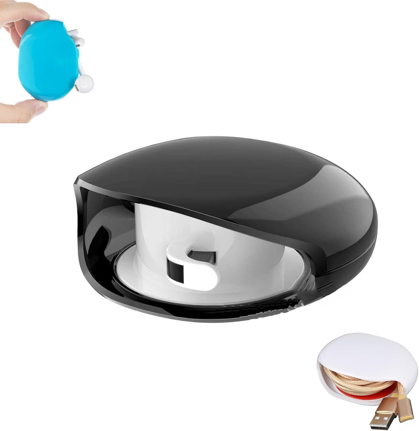 Aboutabsent Automatic Cord Reel, 4 Pack Automatic Cable Organizer ...