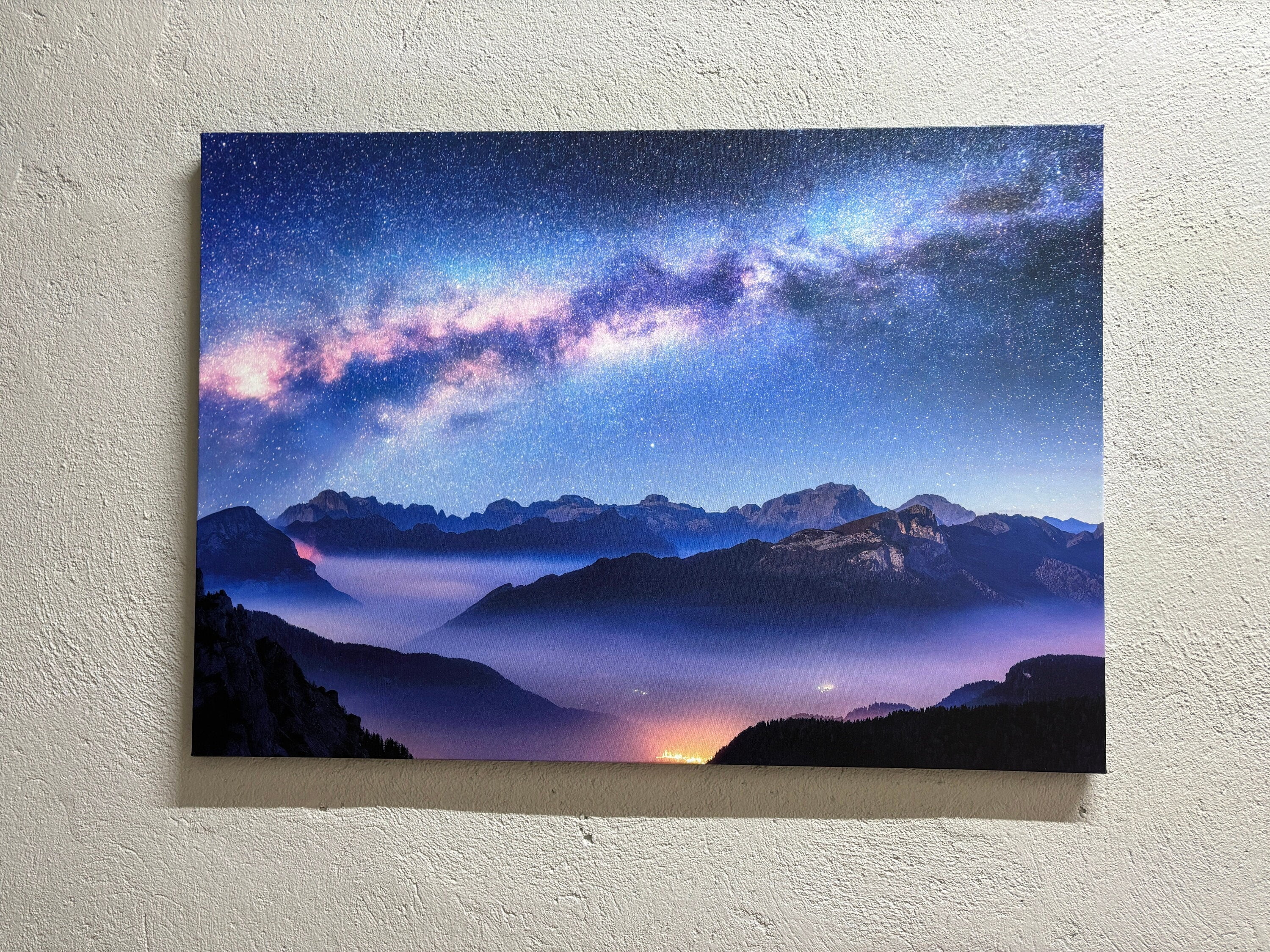 Above Clouds Wall Decor, Above The Clouds Poster, Space Printed Canvas ...